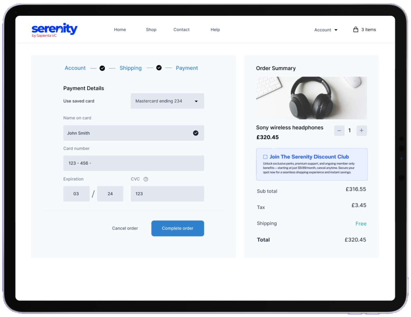 Serenity AI - Smart E-commerce Solutions